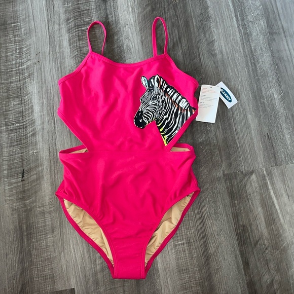 Old Navy Swim New Old Navy Xl 4 Swimsuit One Piece Cut Out Pink